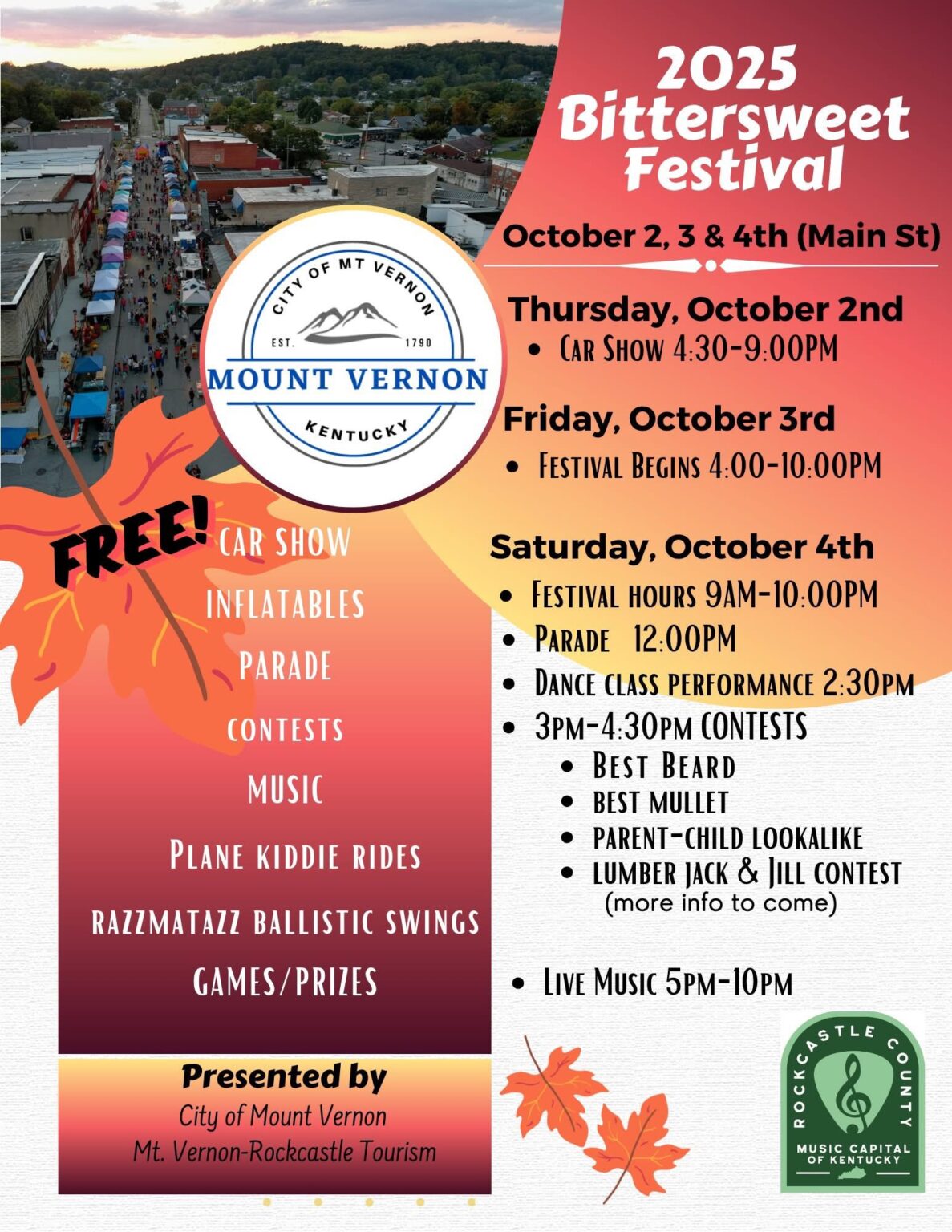 Bittersweet Festival – Mt. Vernon – Rockcastle County Tourism